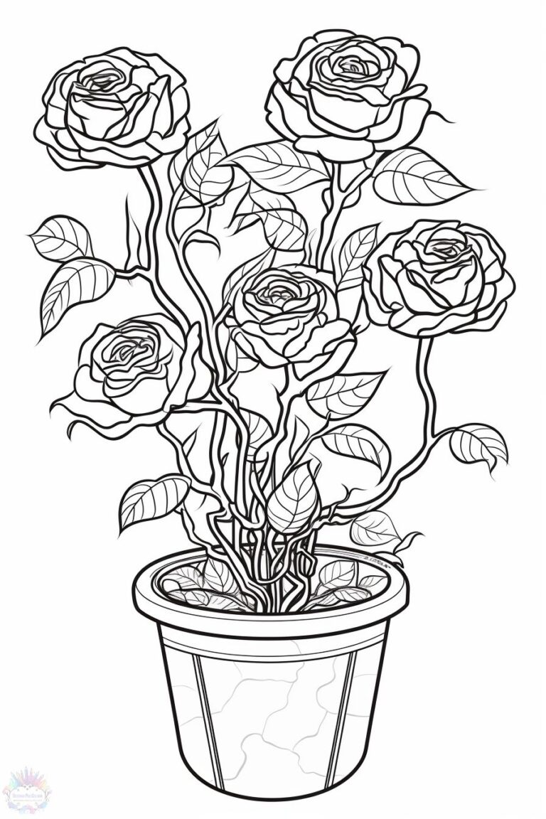 Rosa Para Colorir + De 35 Desenhos Para Imprimir e Pintar