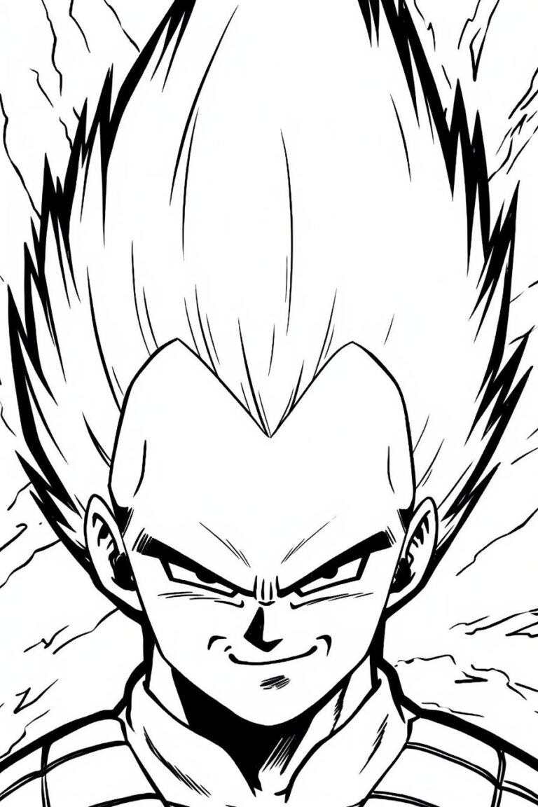 Vegeta para Colorir + De 40 Desenhos Para Imprimir e Pintar