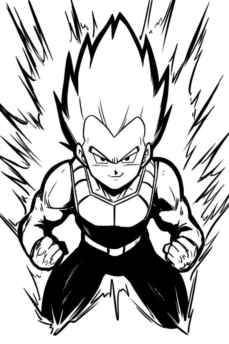 Vegeta para Colorir + De 40 Desenhos Para Imprimir e Pintar