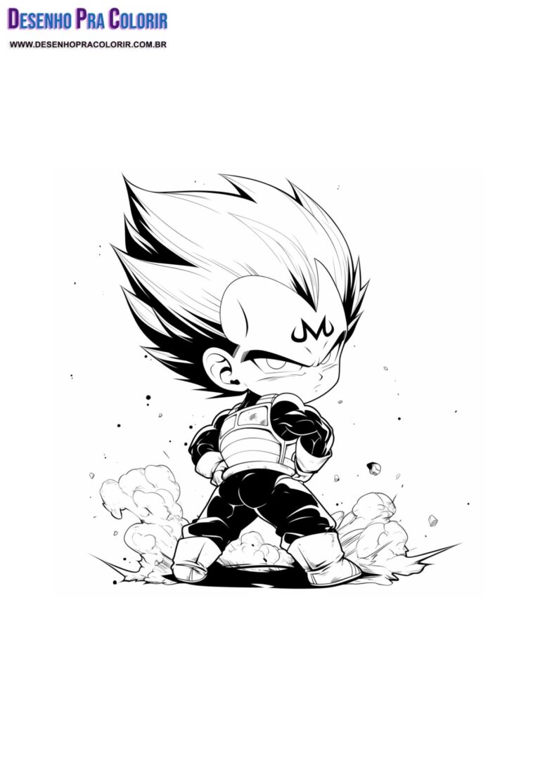 Vegeta para Colorir + De 40 Desenhos Para Imprimir e Pintar