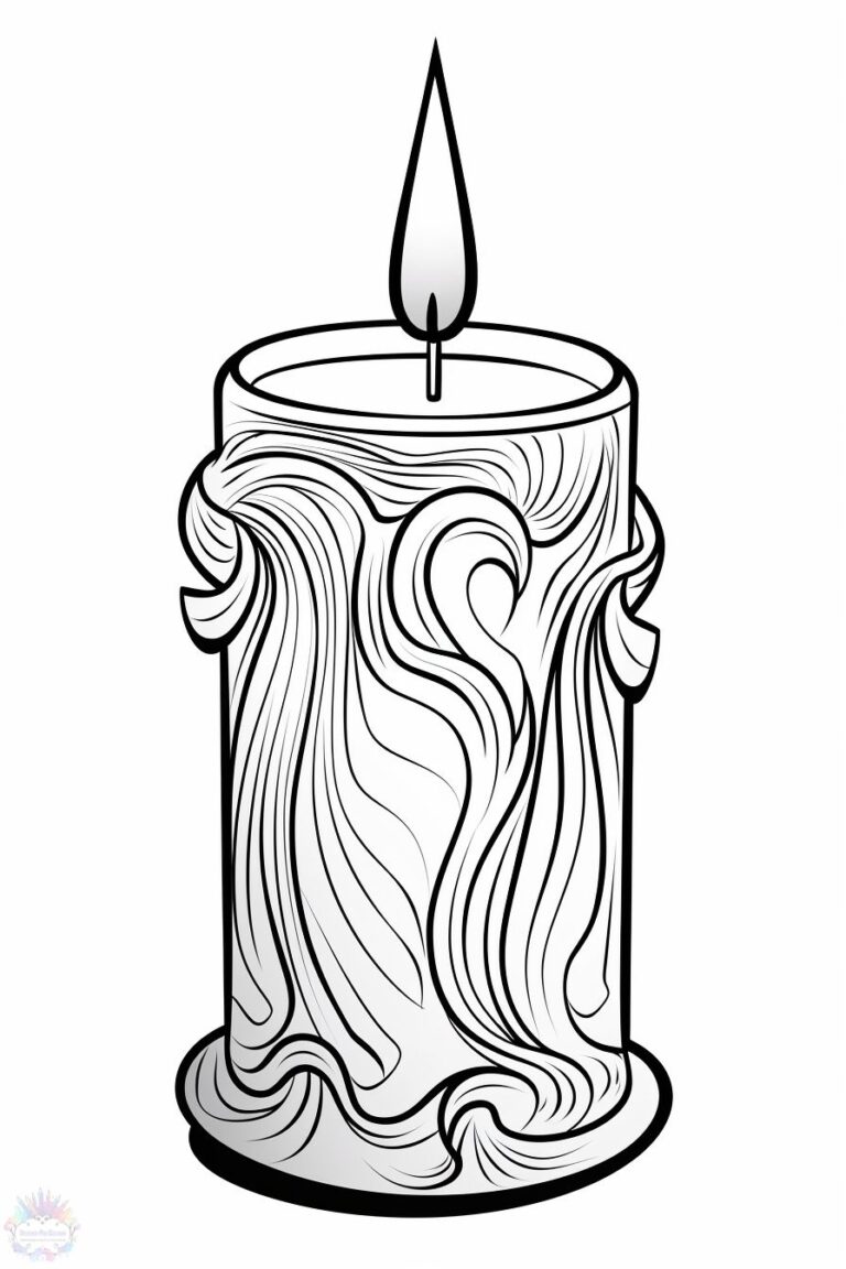 Vela Para Colorir - 30 Desenhos Para Imprimir e Pintar