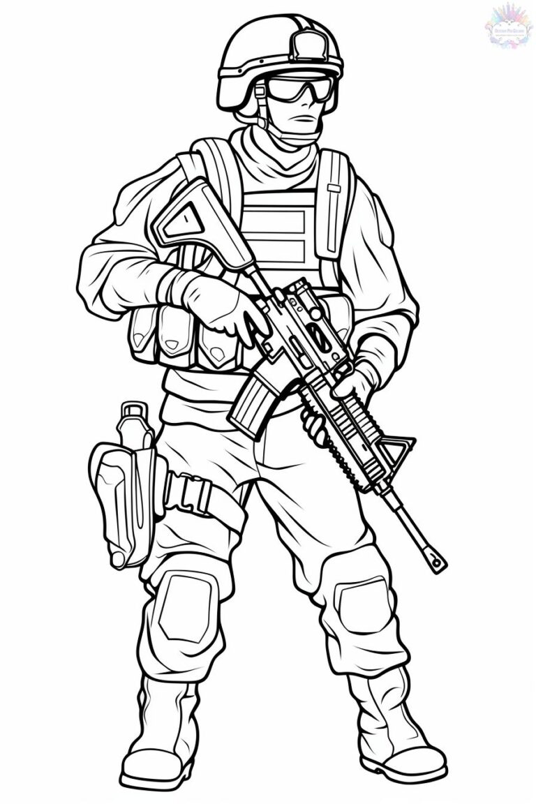 Soldado Para Colorir + De 30 Desenhos Para Imprimir e Pintar