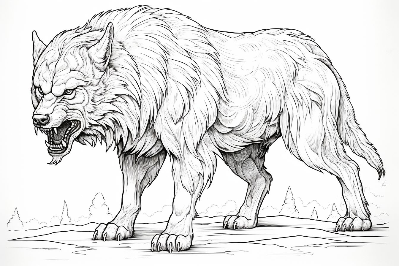 Big Bad Wolf Coloring Pages