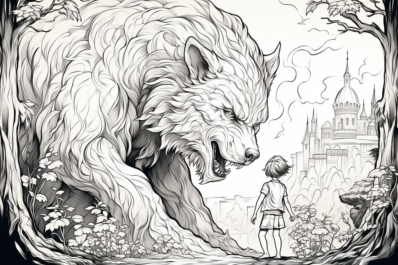 Big Bad Wolf Coloring Pages