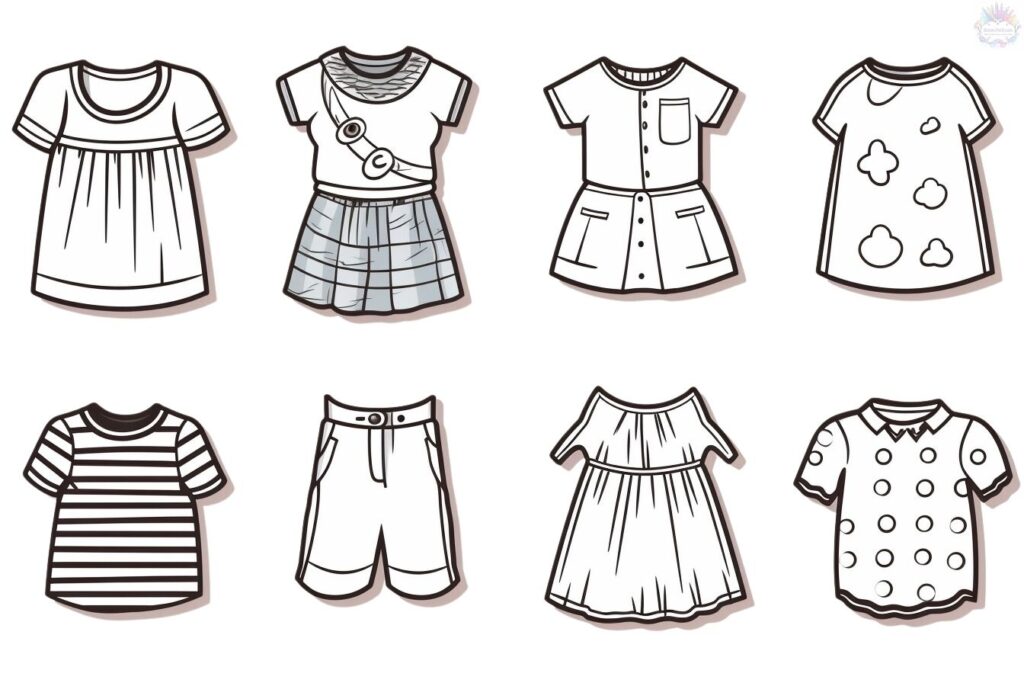 Clothes Coloring Pages