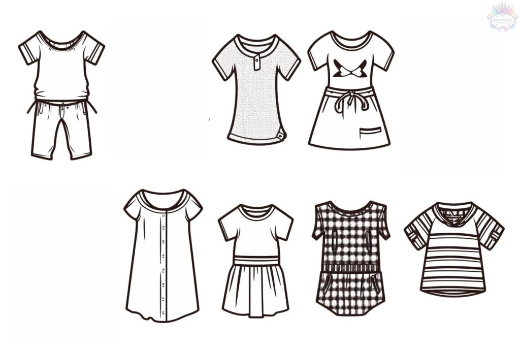 Clothes Coloring Pages