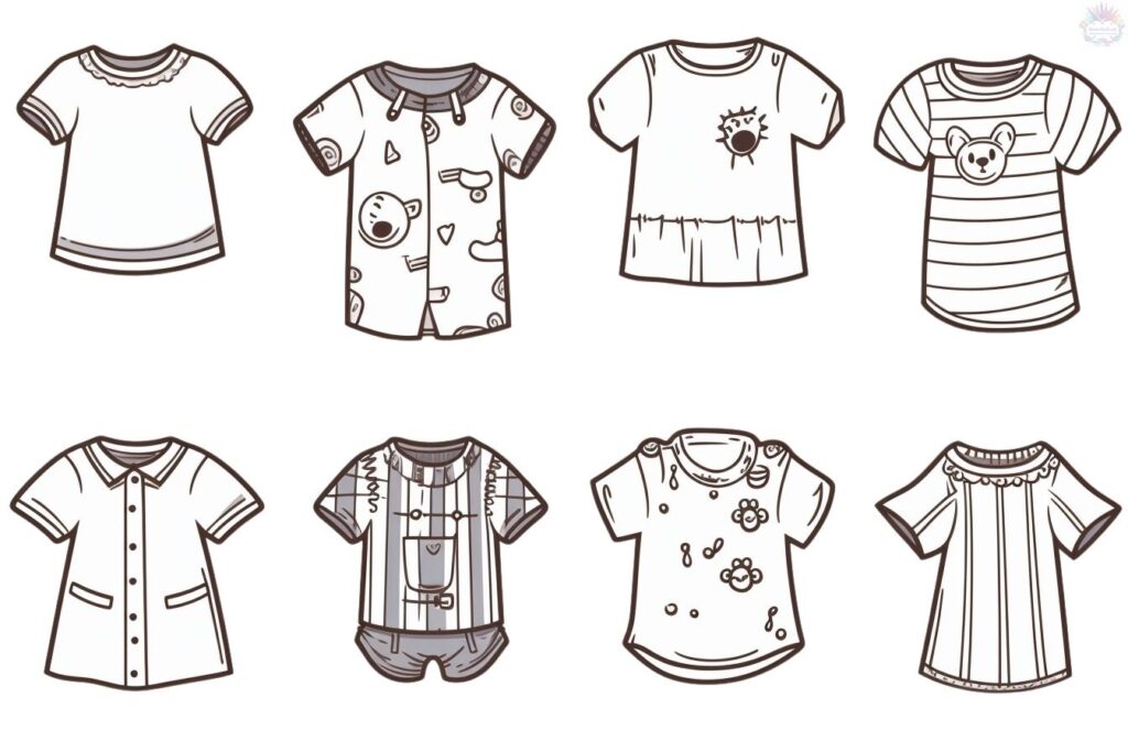 Clothes Coloring Pages
