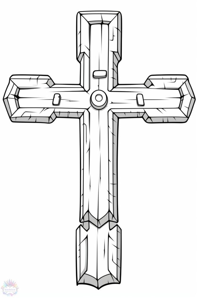 Cross Coloring Pages