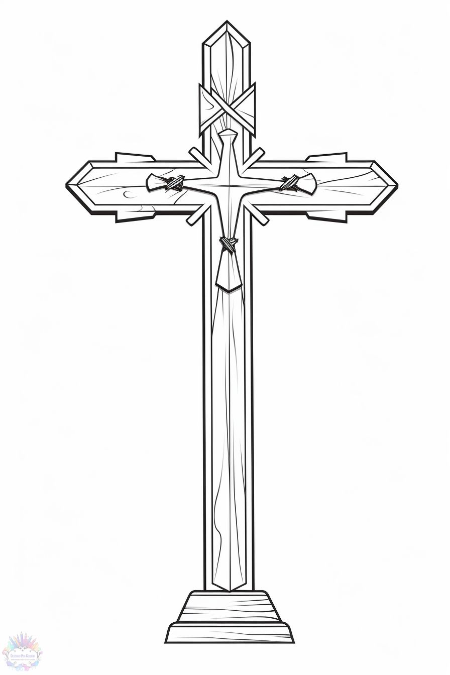 Cross Coloring Pages