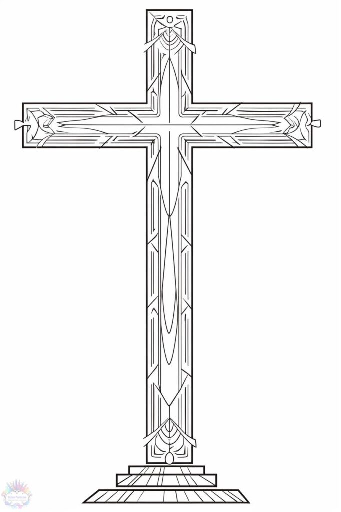 Cross Coloring Pages