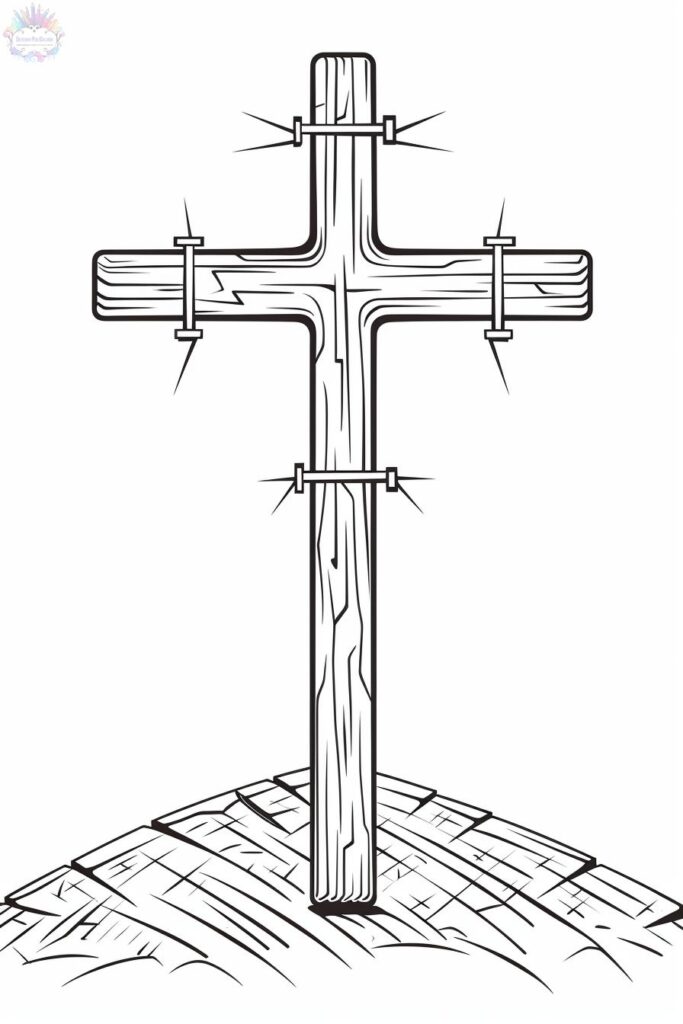 Cross Coloring Pages