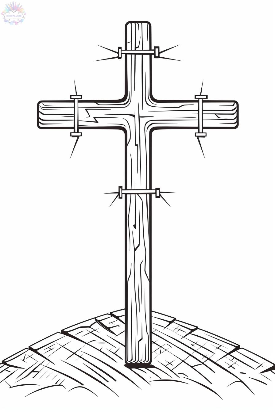 Cross Coloring Pages