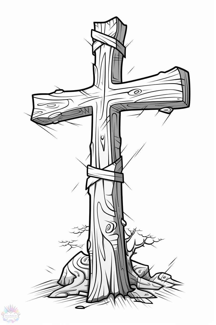 Cross Coloring Pages