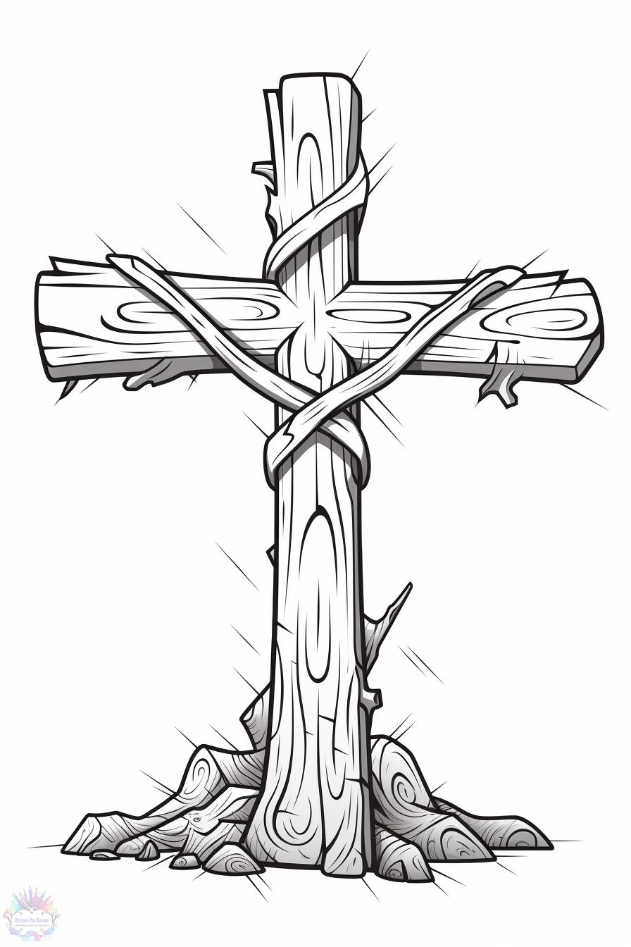 Cross Coloring Pages