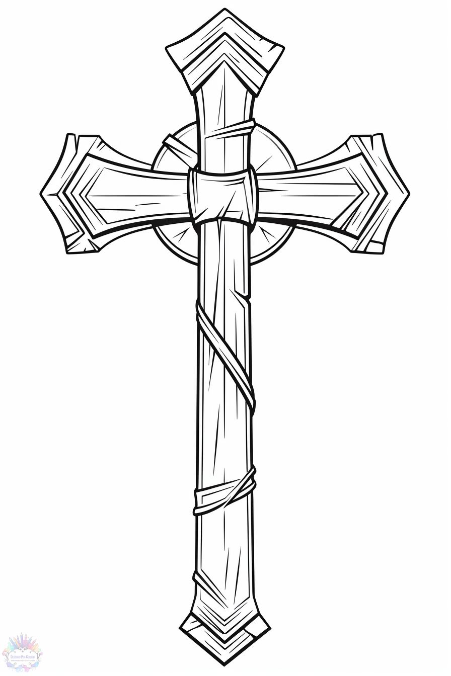 Cross Coloring Pages
