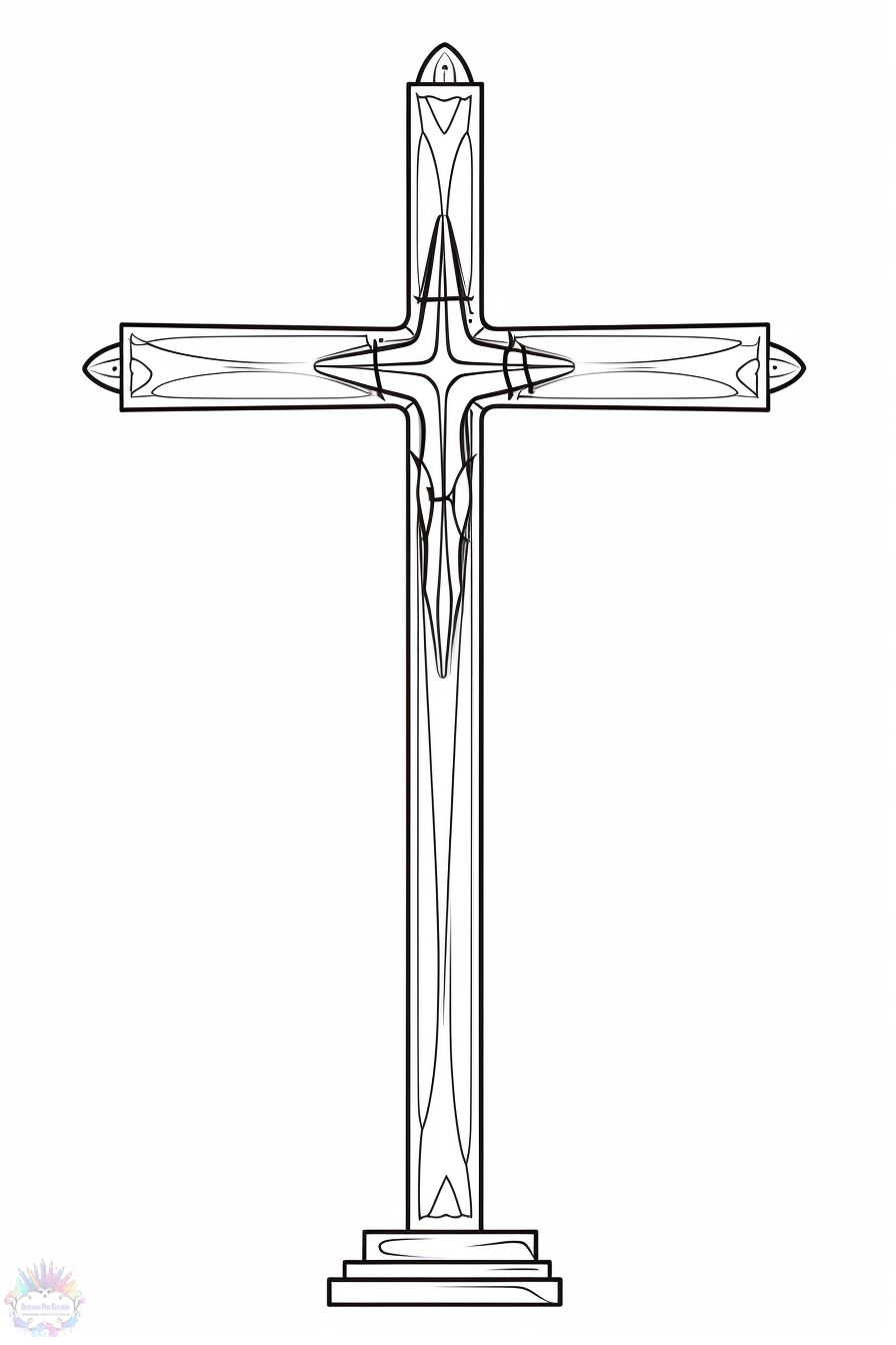 Cross Coloring Pages