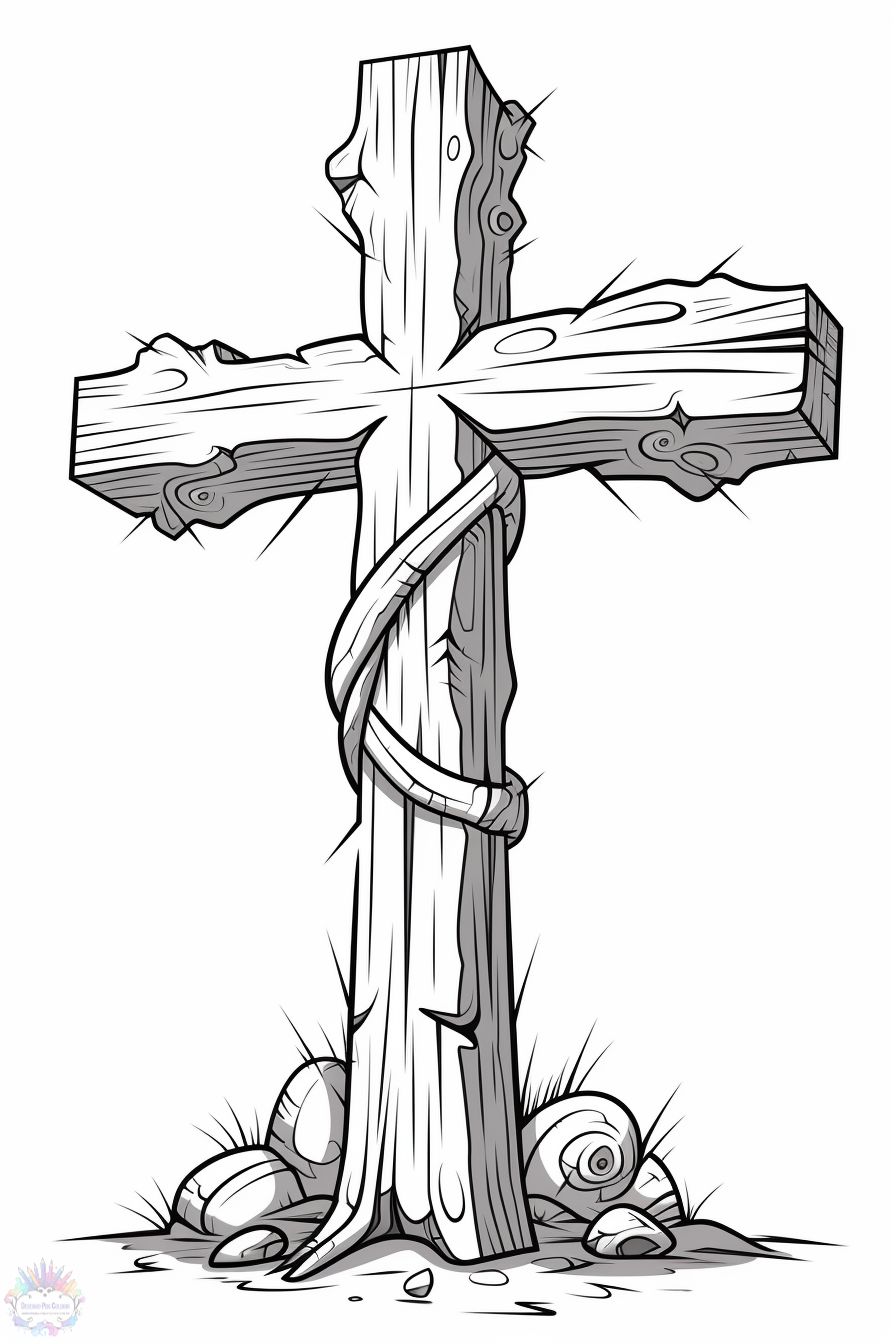 Cross Coloring Pages