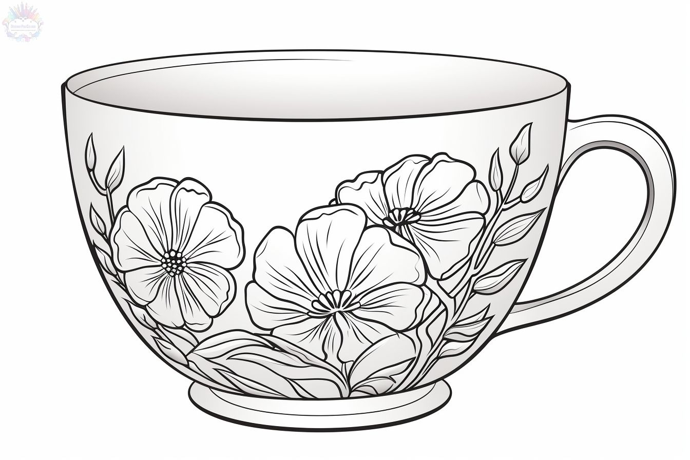 Cup Coloring Pages