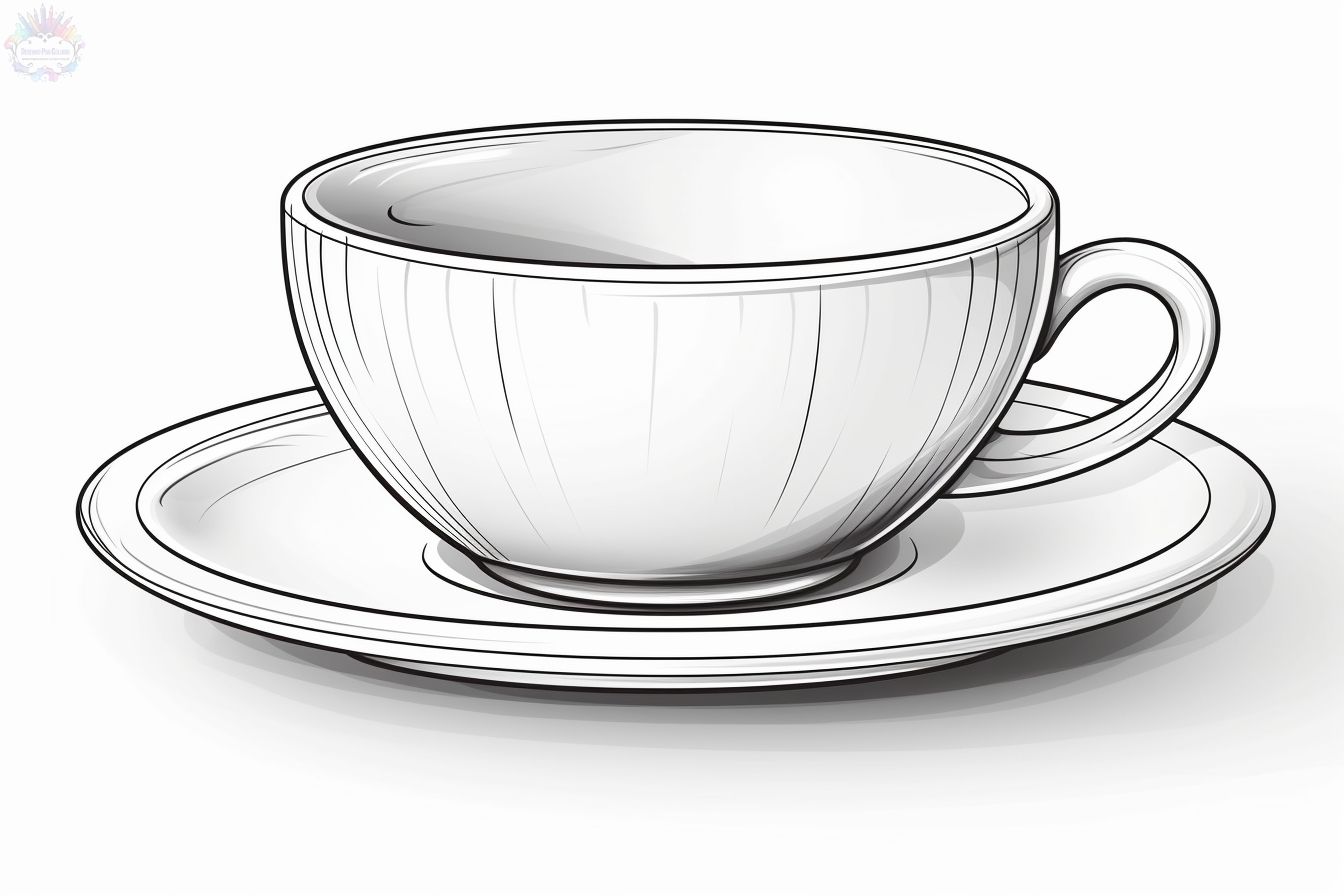 Cup Coloring Pages
