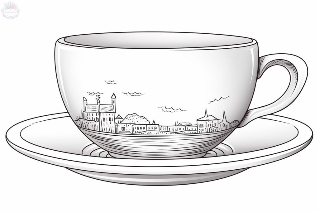 Cup Coloring Pages