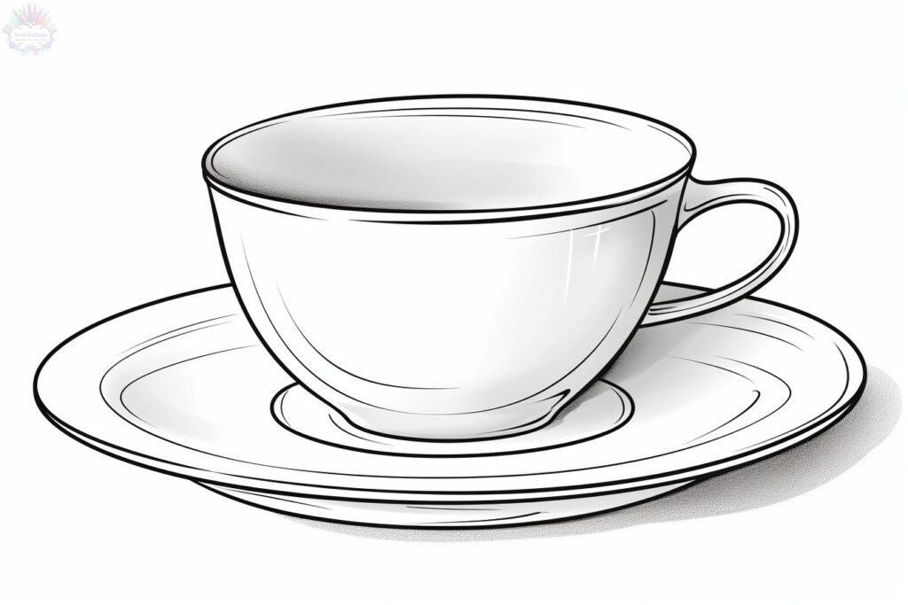 Cup Coloring Pages