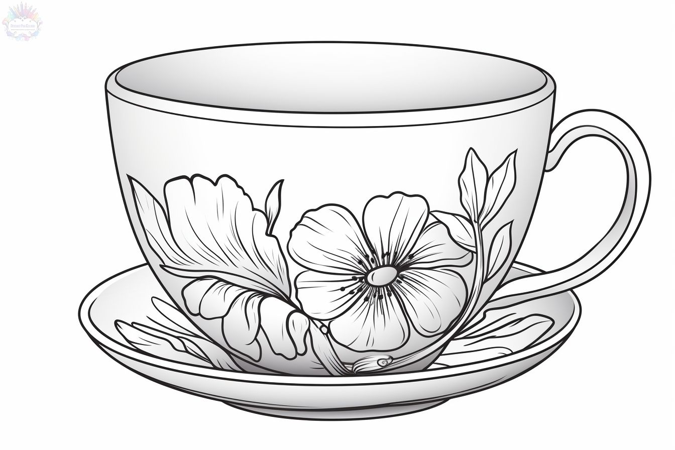 Cup Coloring Pages
