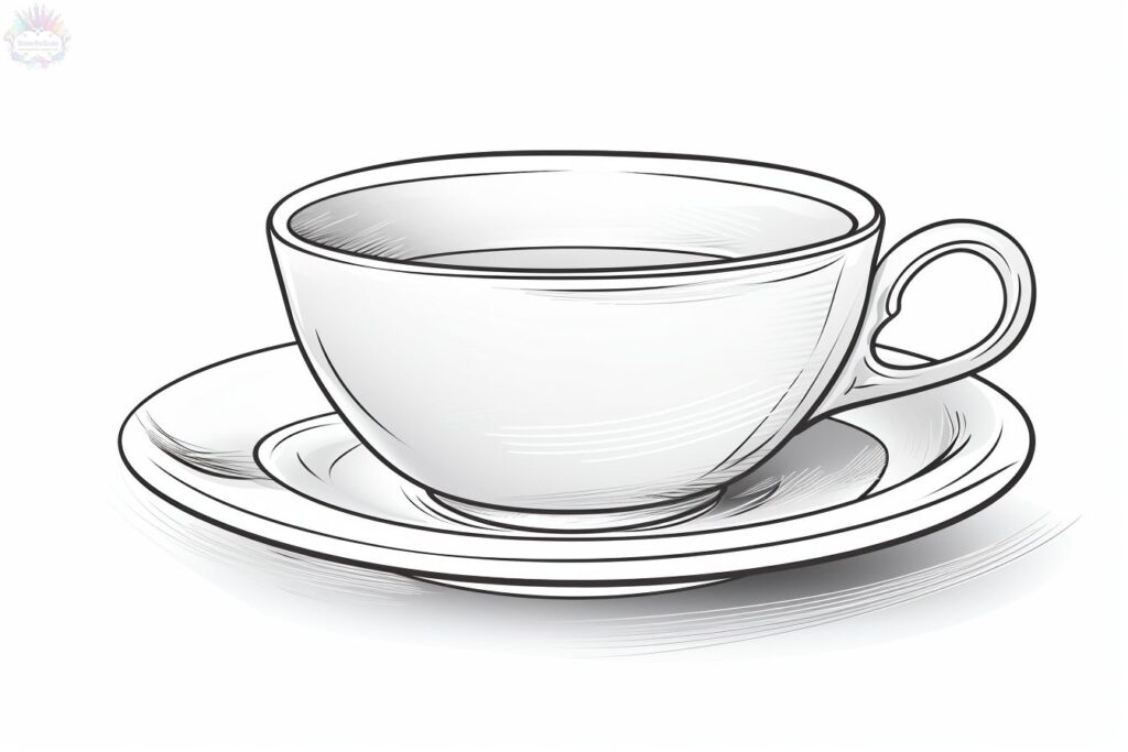 Cup Coloring Pages
