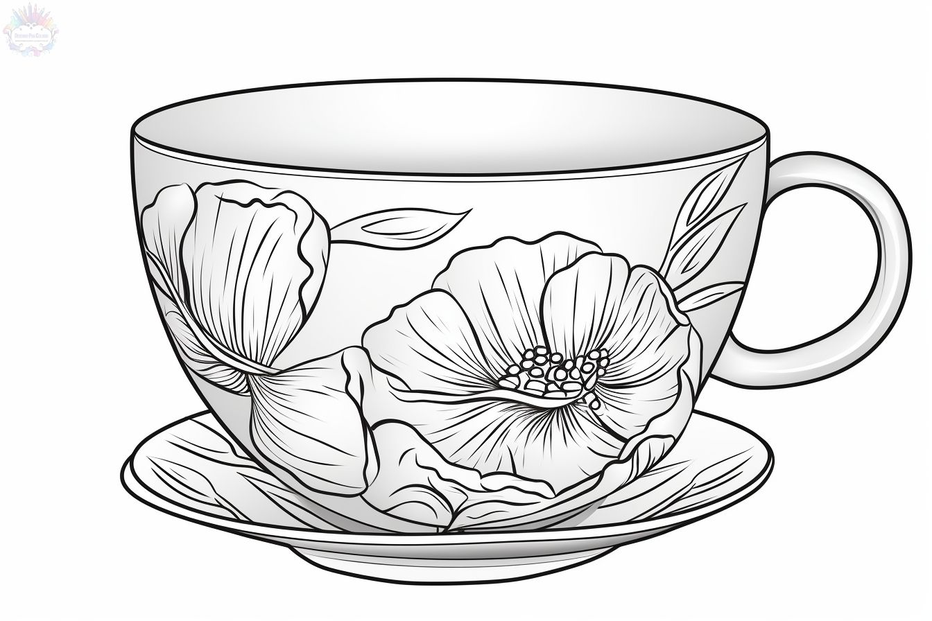 Cup Coloring Pages