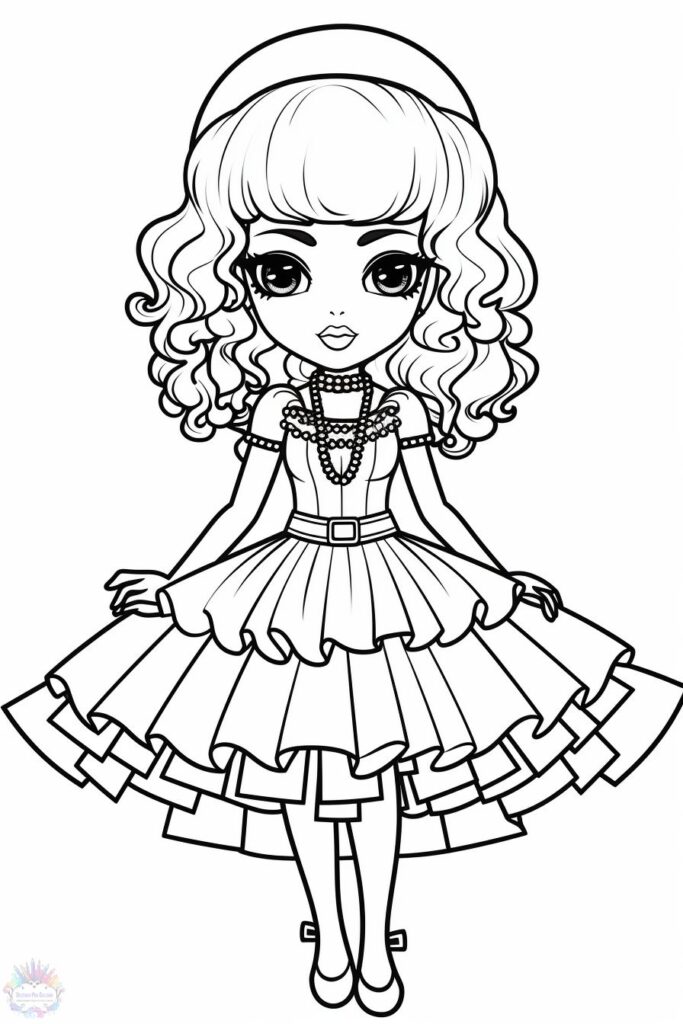 Dolls Coloring Pages