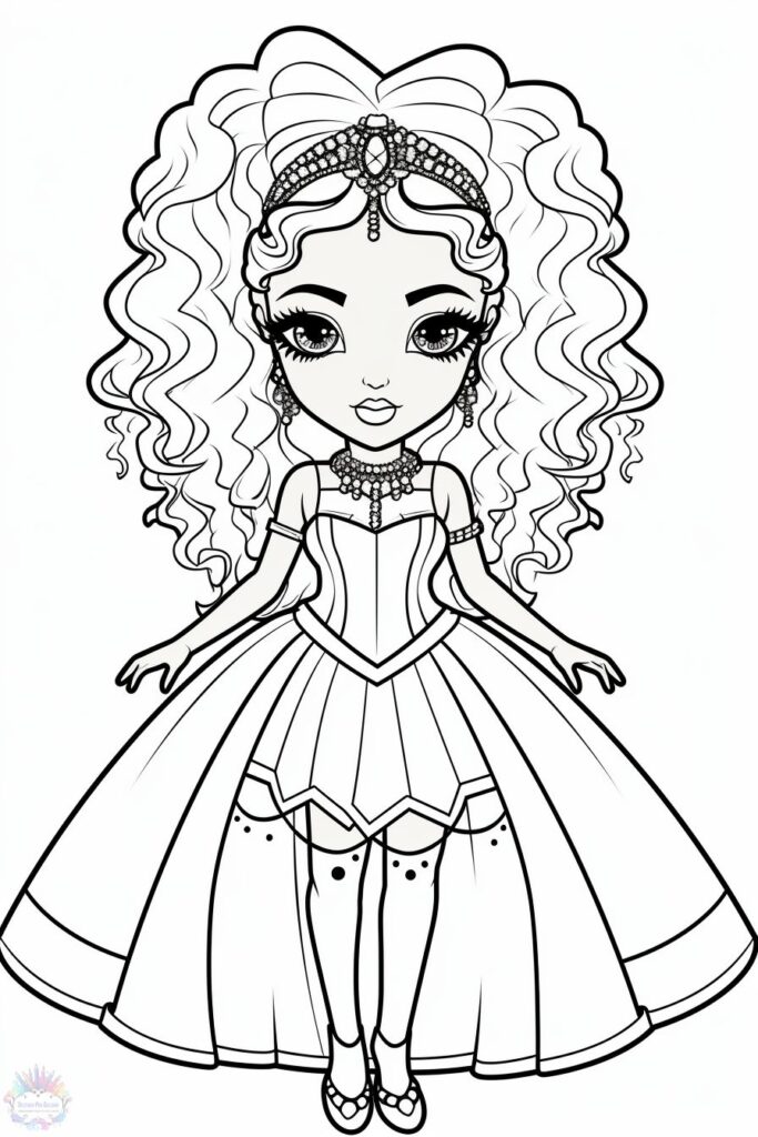 Dolls Coloring Pages