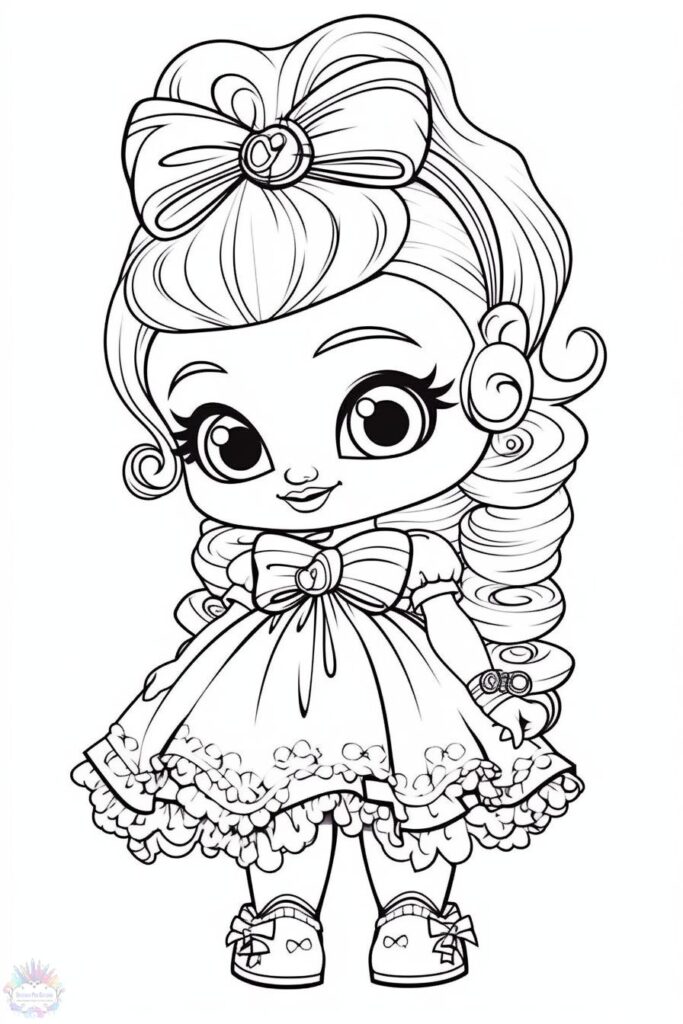 Dolls Coloring Pages
