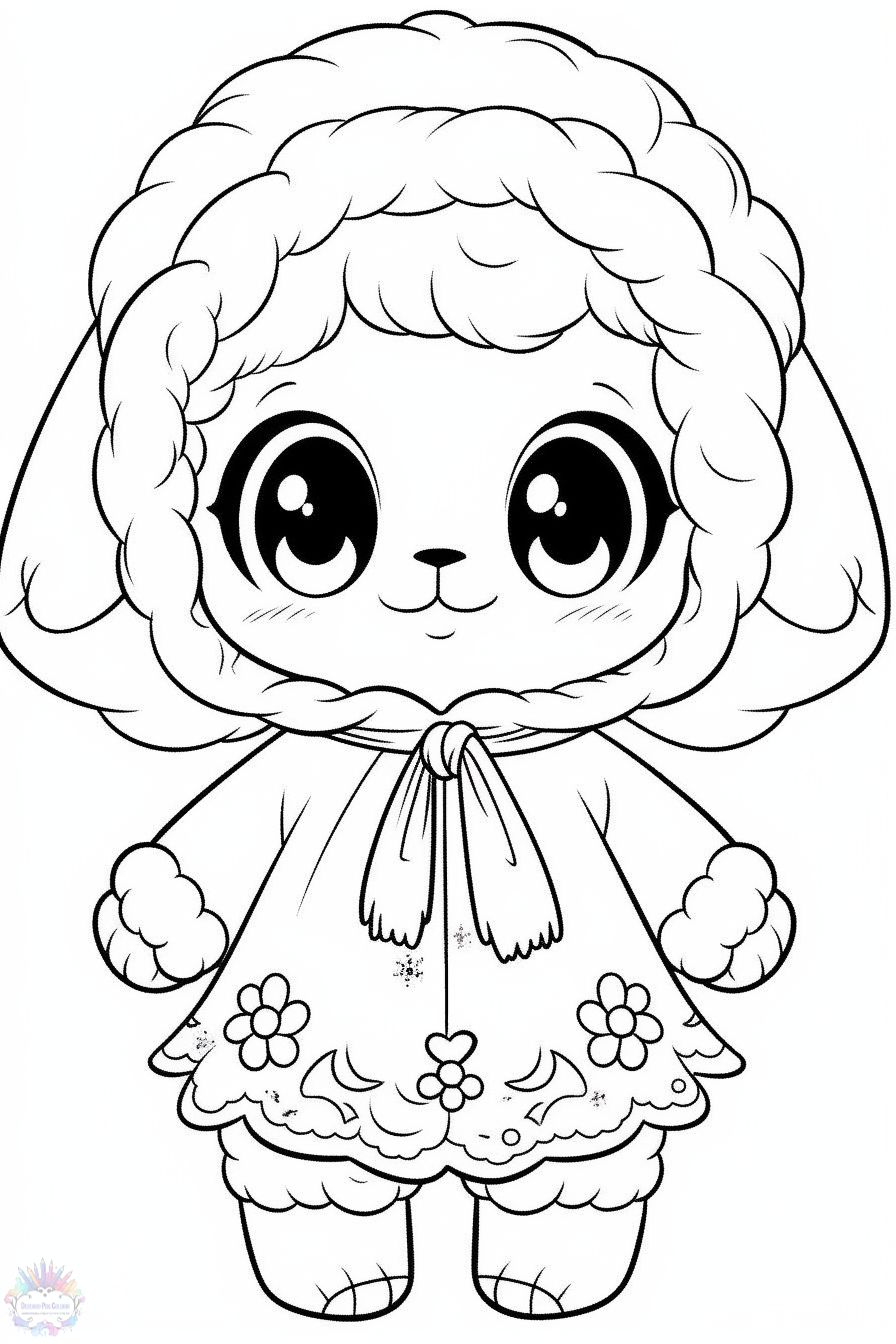 Dolls Coloring Pages