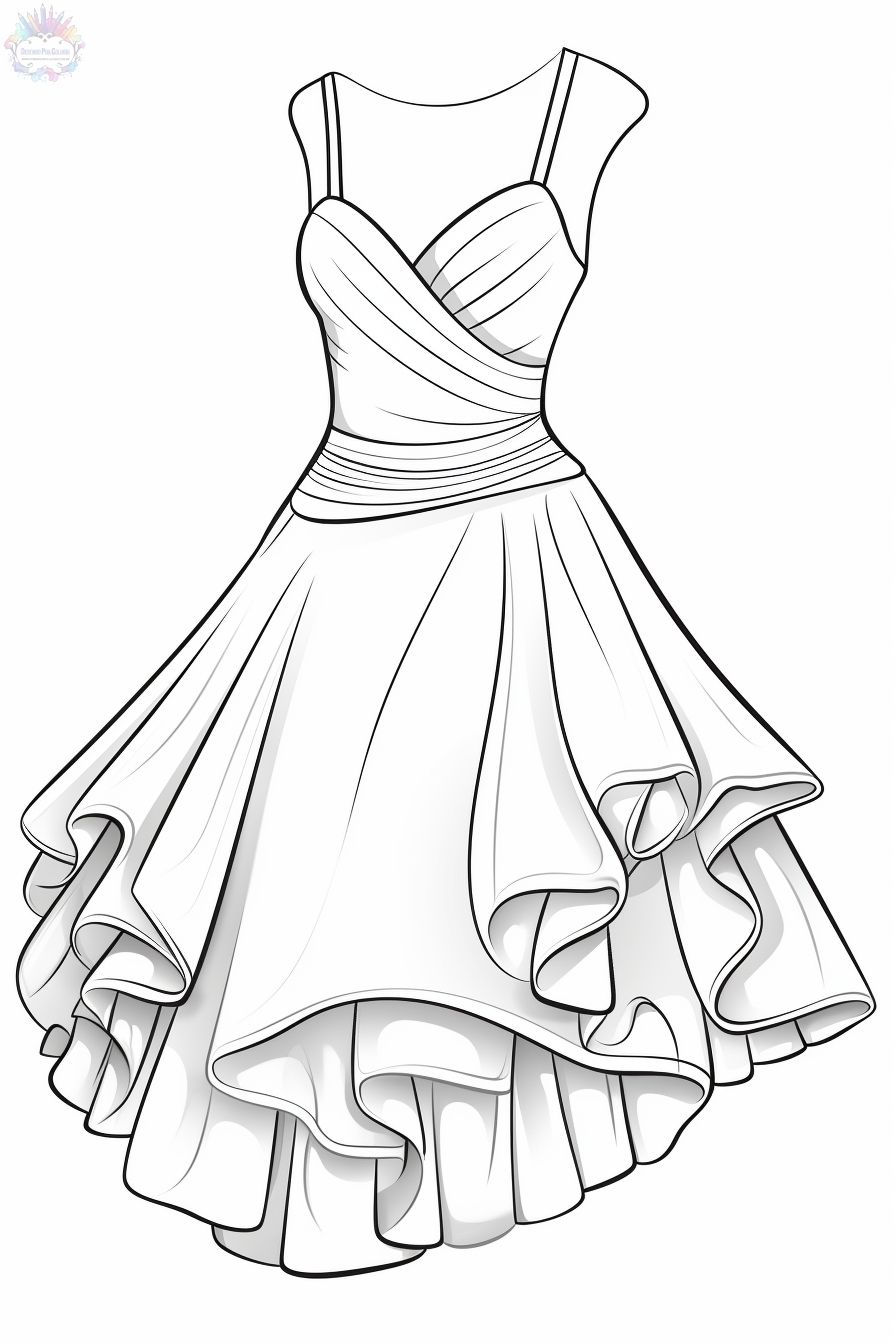 Dress Coloring Pages