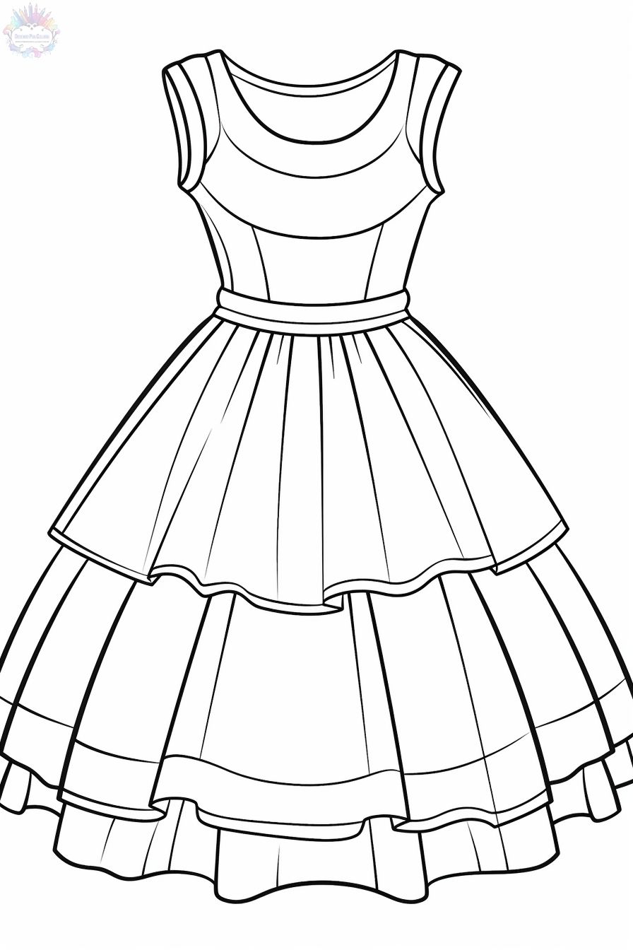 Dress Coloring Pages