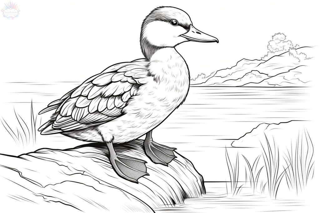 Duck Coloring Pages