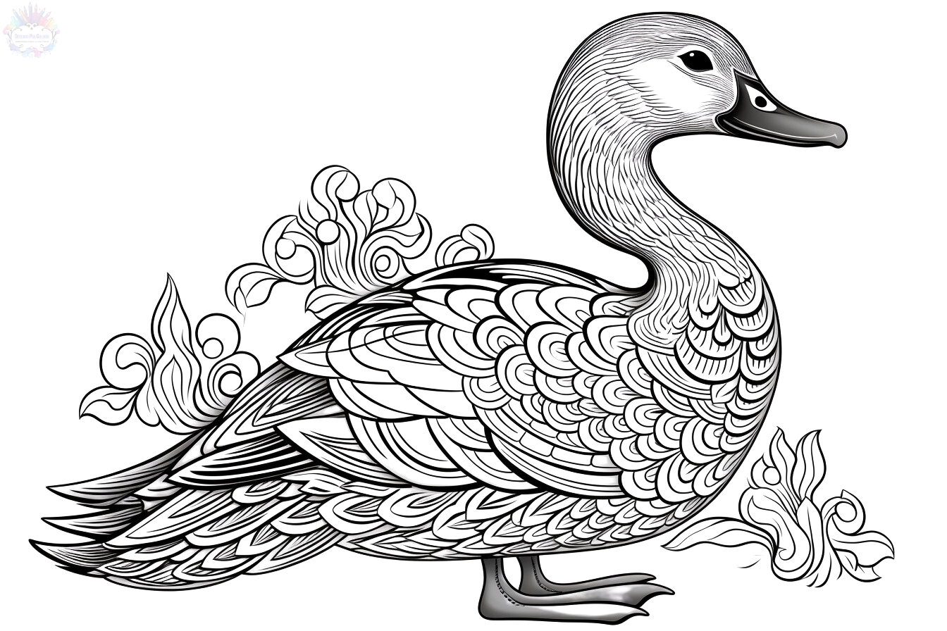 Duck Coloring Pages
