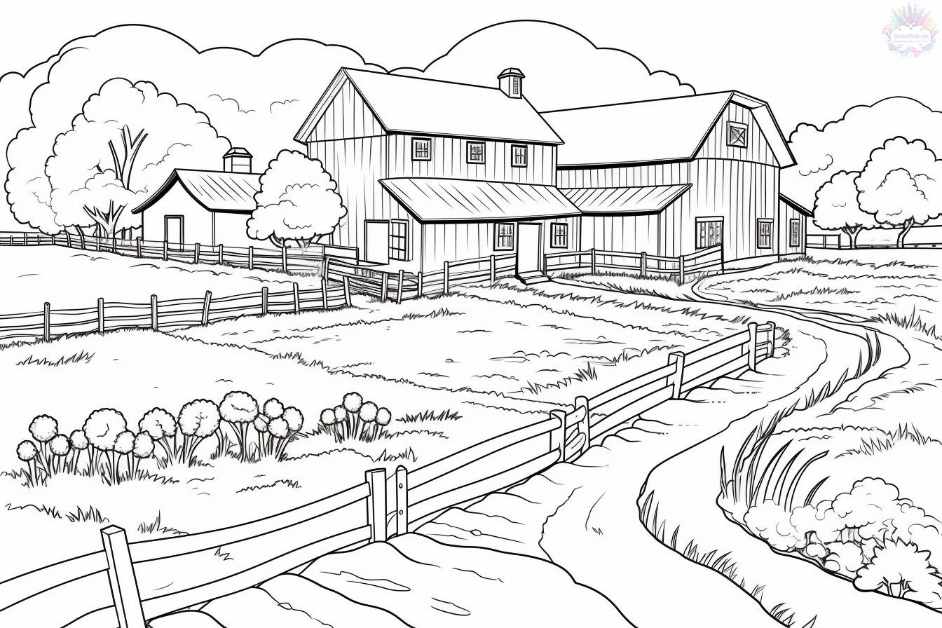 Farm Coloring Pages
