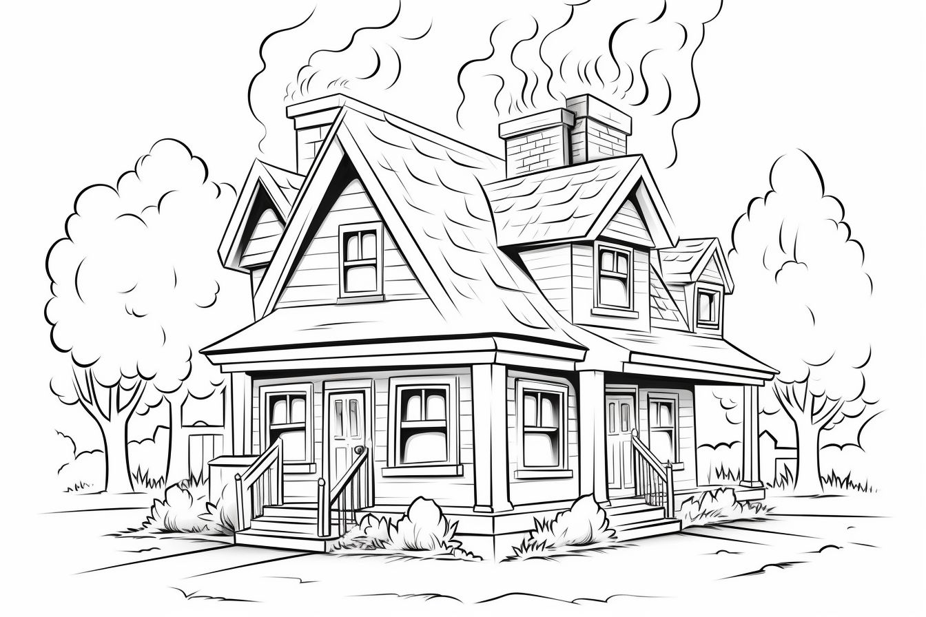 Fire Coloring Pages
