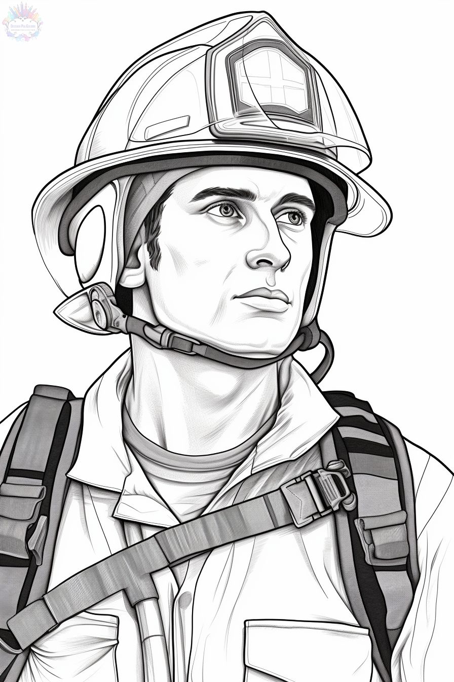Firefighter Coloring Pages