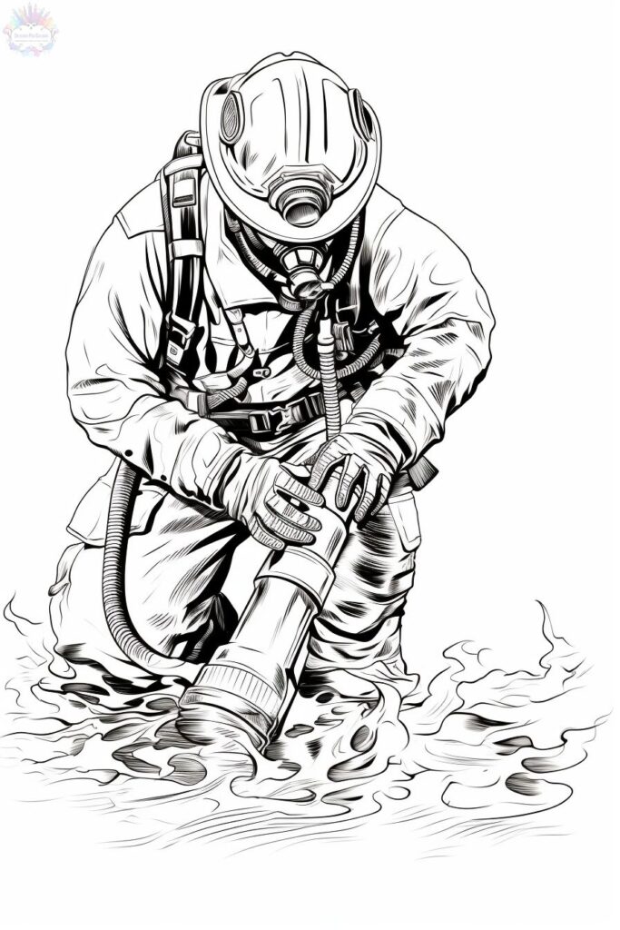 Firefighter Coloring Pages