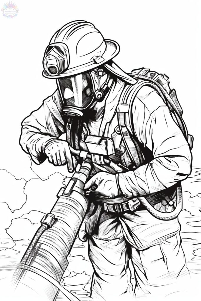 Firefighter Coloring Pages