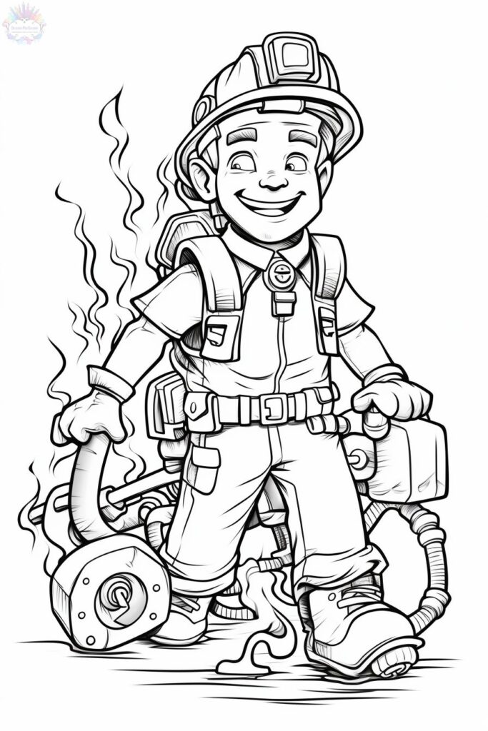 Firefighter Coloring Pages