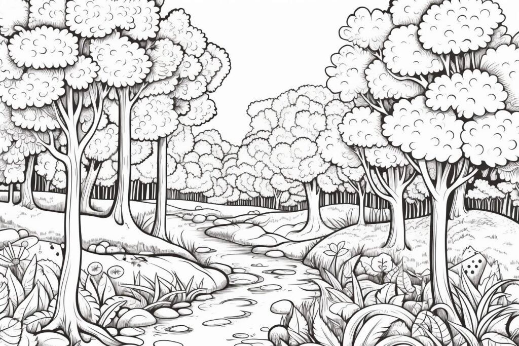 Forest Coloring Pages