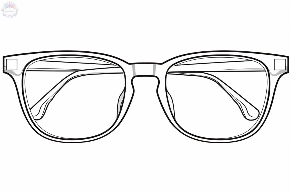Glasses Coloring Pages