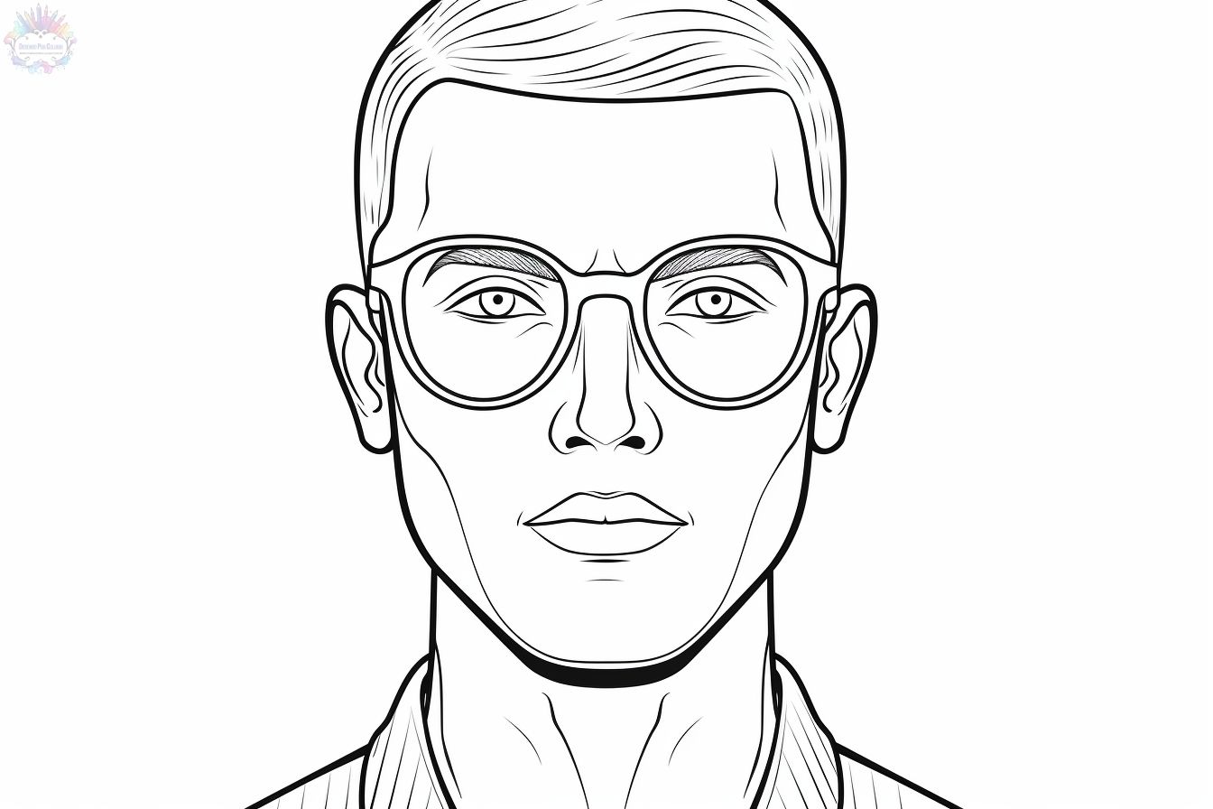 Glasses Coloring Pages