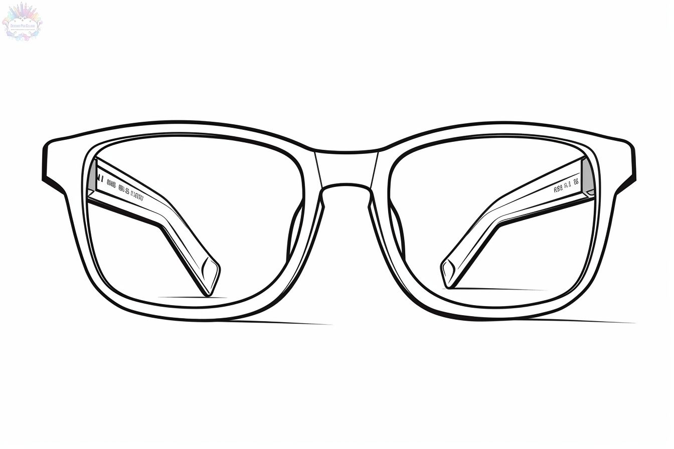 Glasses Coloring Pages