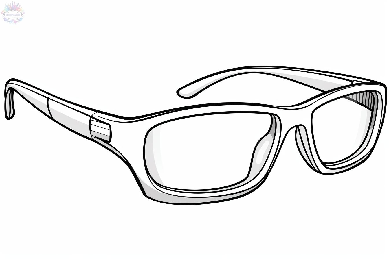 Glasses Coloring Pages
