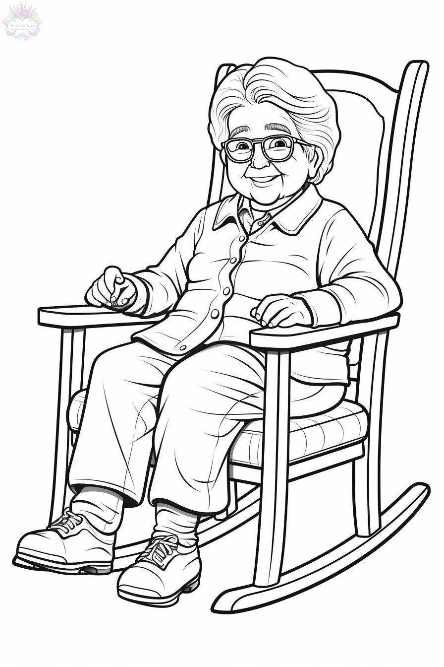 Grandma Coloring Pages