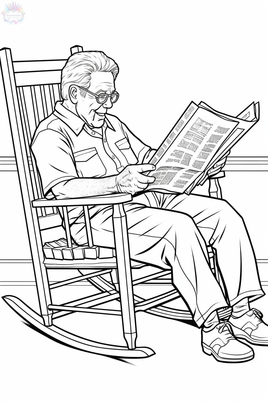 Grandpa Coloring Pages