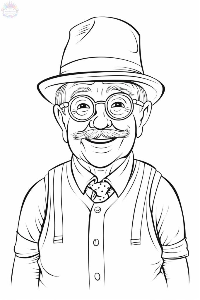 Grandpa Coloring Pages